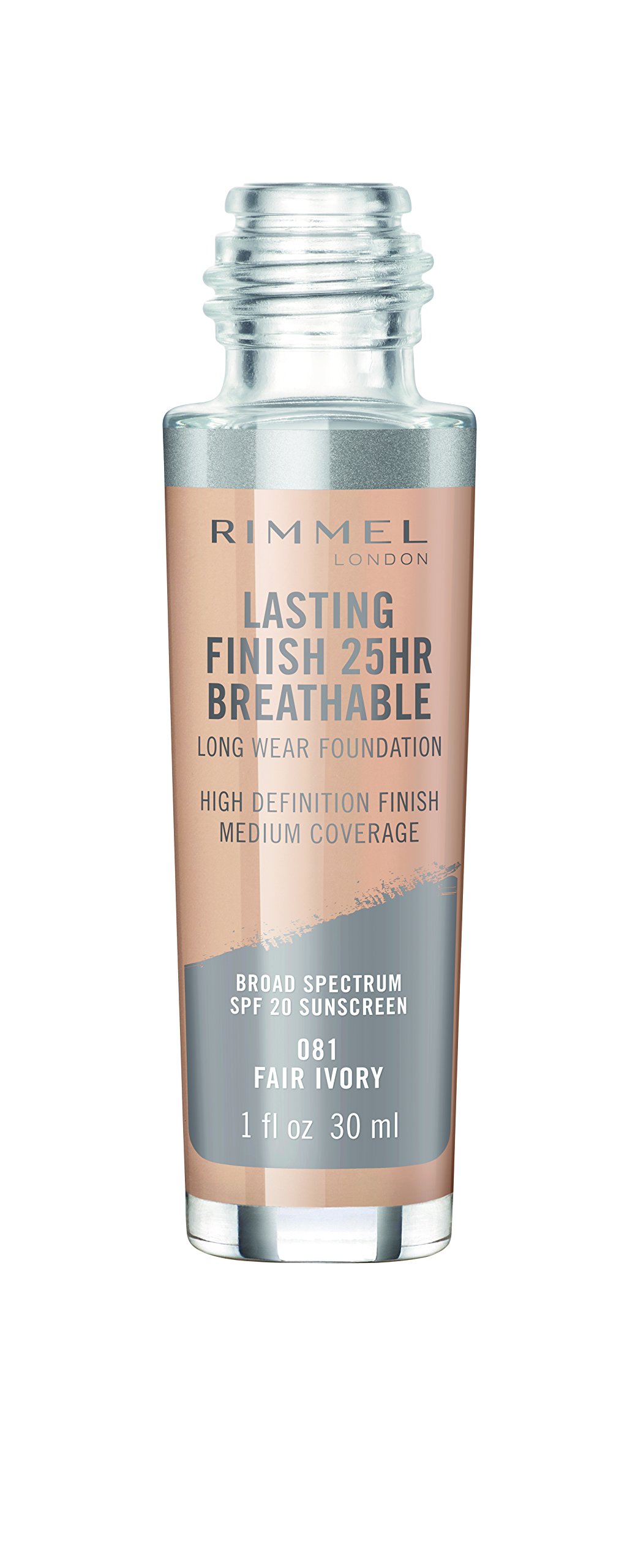 Rimmel Lasting Finish Breathable Foundation, Fair Ivory, 1 Fluid Ounce