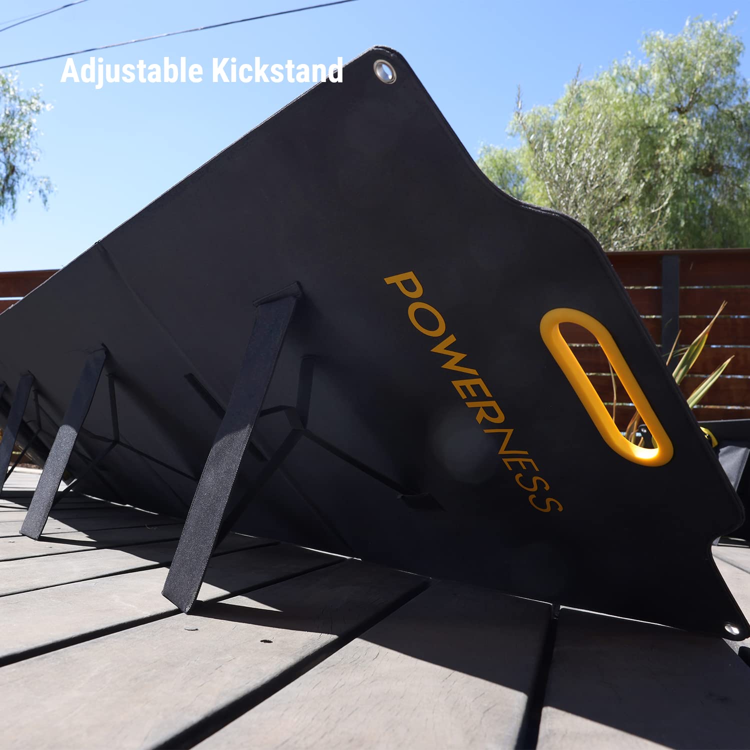 Powerness 120W Portable Solar Panel with DC7909(8mm) to XT60 Female/DC8020 Male/Anderson Male Adapter