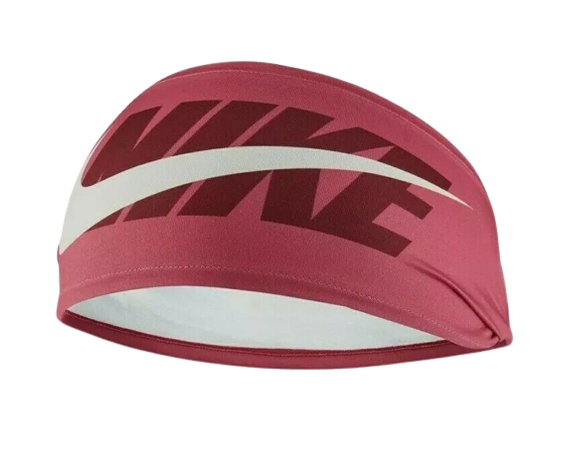 Nike Women's Wide Graphic Headband 2.0 (One Size, Archaeo Pink/Cedar/Sail)