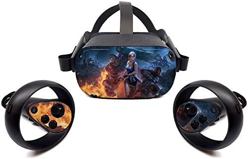 Oculus Quest VR Headset Skin sticker survival horror game Vinyl Decal for Headset and Controller by ok anh yeu