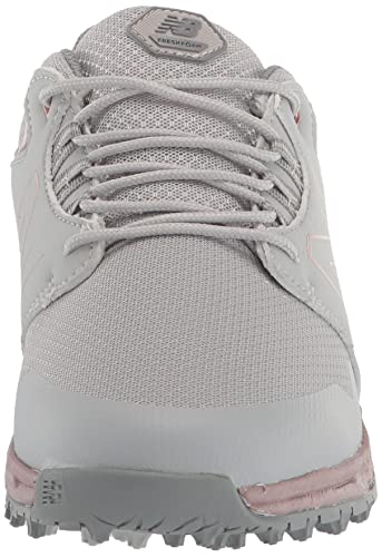 New Balance Women's Fresh Foam Link SL v2 Golf Shoe, Grey/Rose, 6.5