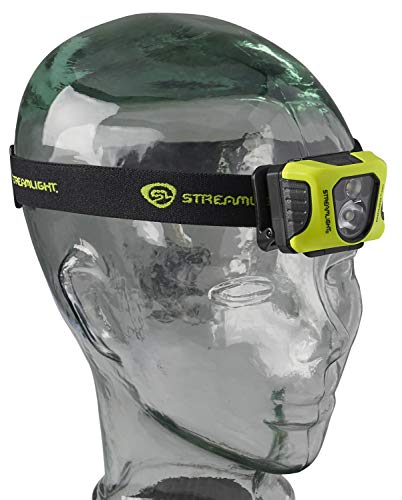 Streamlight 61435 Enduro Pro USB Rechargeable Multi-Function Head Lamp with Elastic Head Strap, Yellow