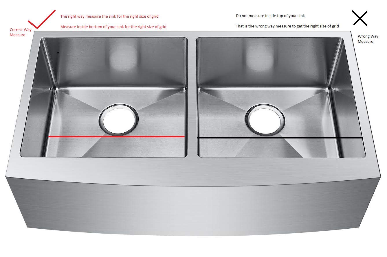Starstar 50/50 Double Bowl Kitchen Sink Matte Black 304 Stainless Steel Bottom Two Grids (16 x 14)