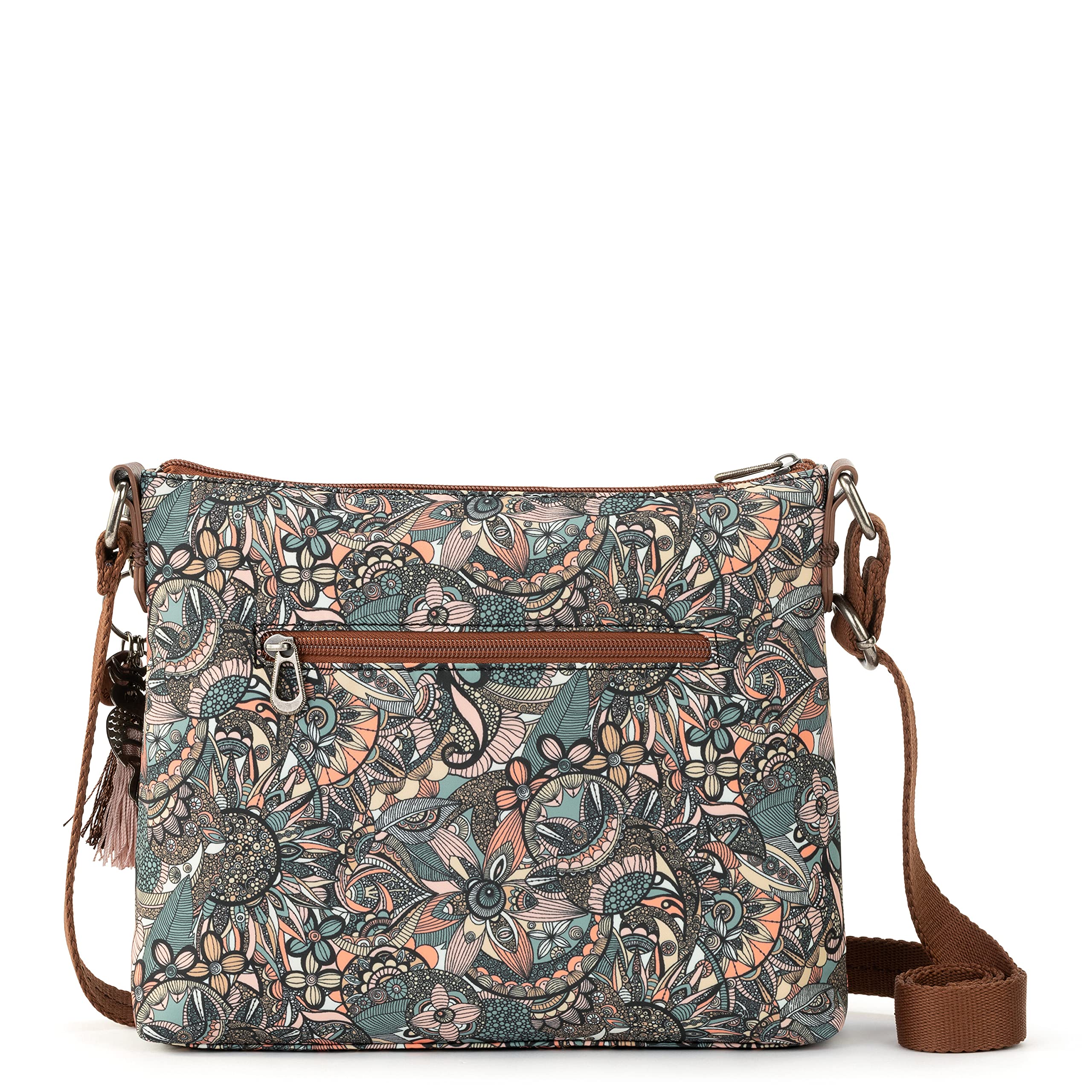 Sakroots Artist Circle Basic Crossbody in Eco Twill, Adjustable Crossbody Strap, Sienna Spirit Desert