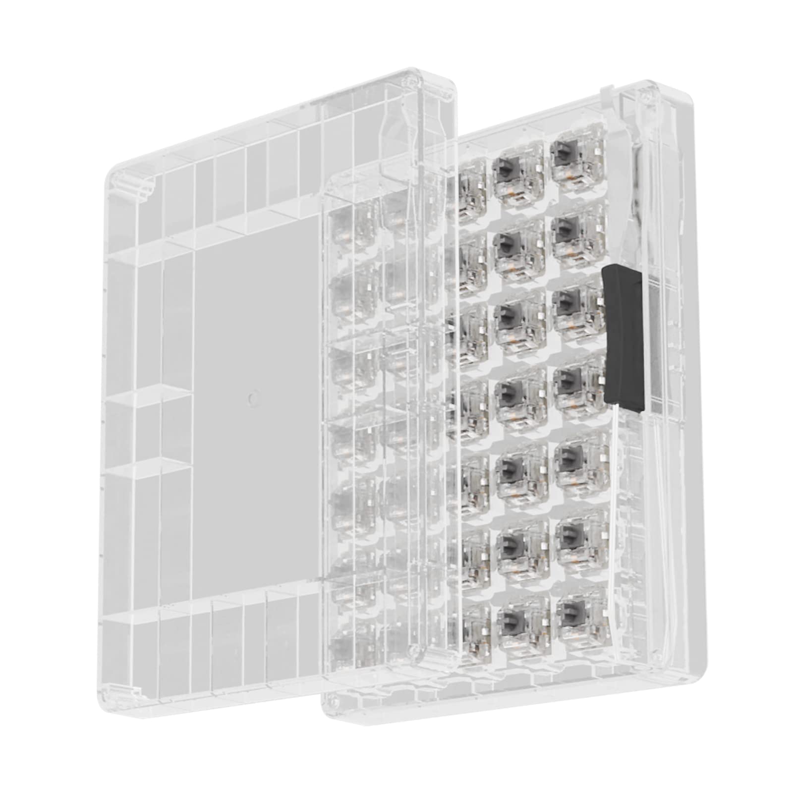 RK ROYAL KLUDGE Speed Silver Switches, 45gf Professional Linear Gaming Keyboard Switches Short Travel Compatible for MX Mechanical Keyboard - 35PCS, Lubed