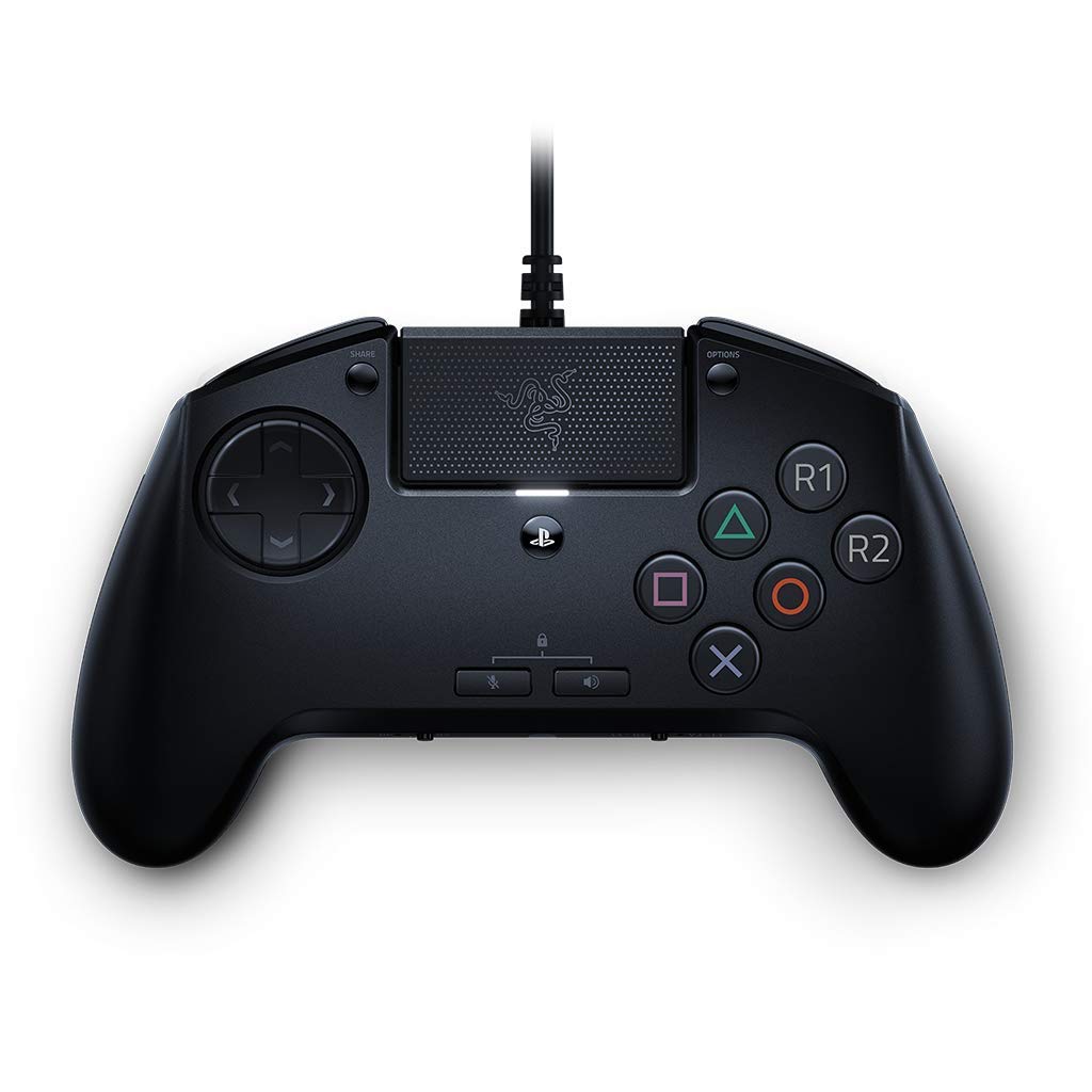Razer Raion Fightpad for PS4 Fighting Game Controller: 8 Way D-Pad - Mechanical Switch Front Buttons - 3.5mm Audio - Classic Black (Renewed)