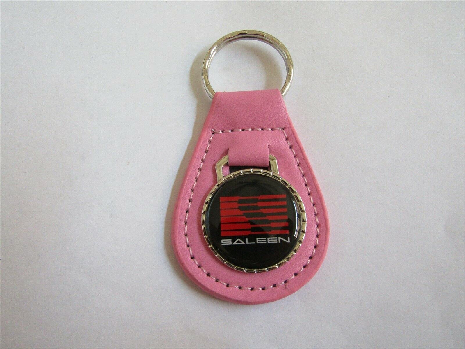SALEEN S281 S302 H302 PARNELLI RED LOGO LEATHER KEYCHAIN - PINK