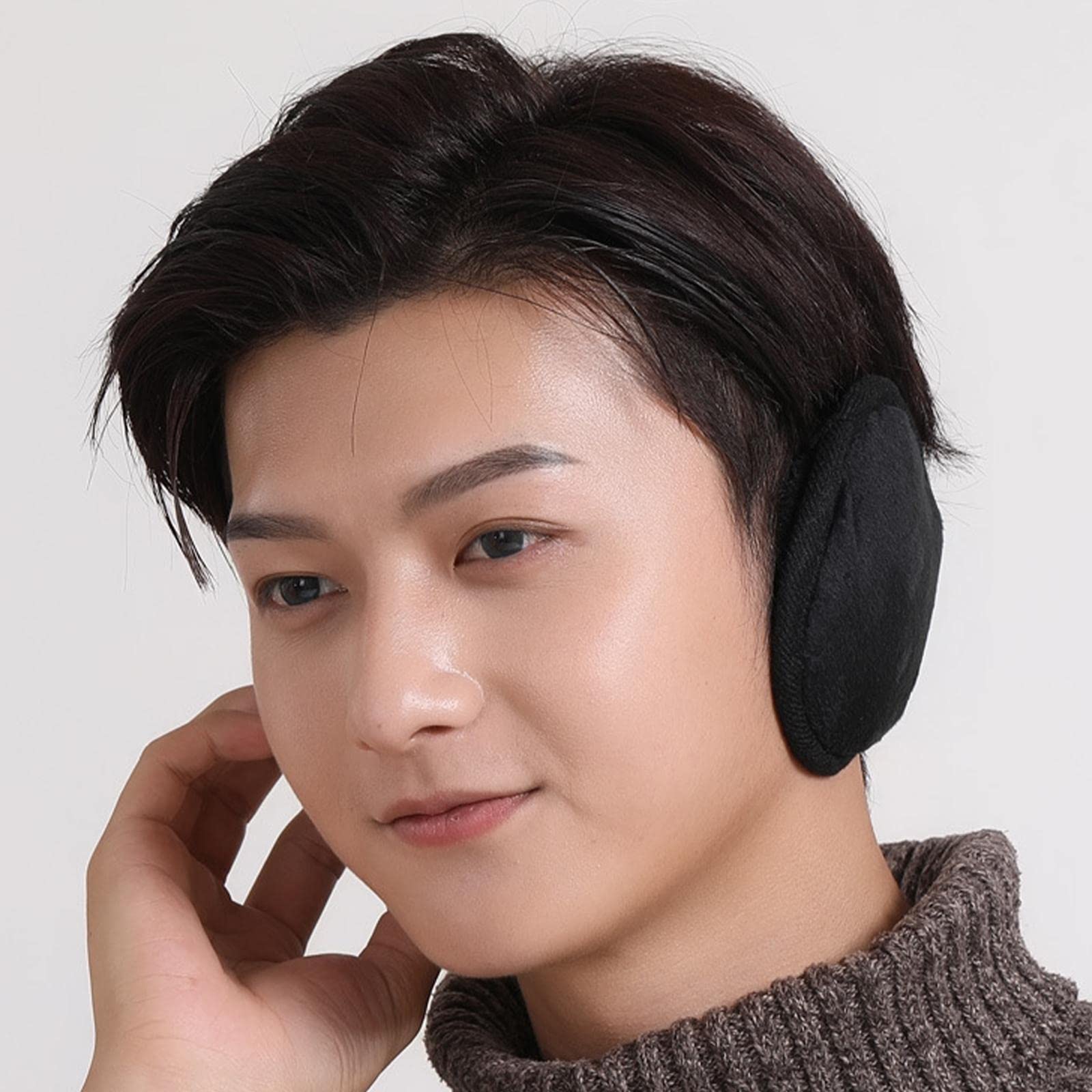 Unisex Foldable Winter Earmuffs Foldable WinterWindproof Thickened Ear Warmer Earmuffs for Outdoor - Behind The Head Earmuffs