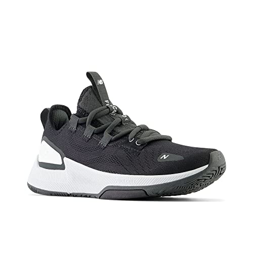 New Balance Women's FuelCell 100 V2 Cross Trainer, Black/Quartz Grey/Silver Metalic, 9.5 Wide