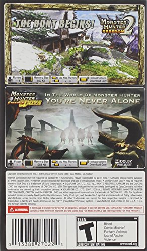 Monster Hunter Freedom 2 and Freedom Unite Dual Pack PSP - PlayStation Portable