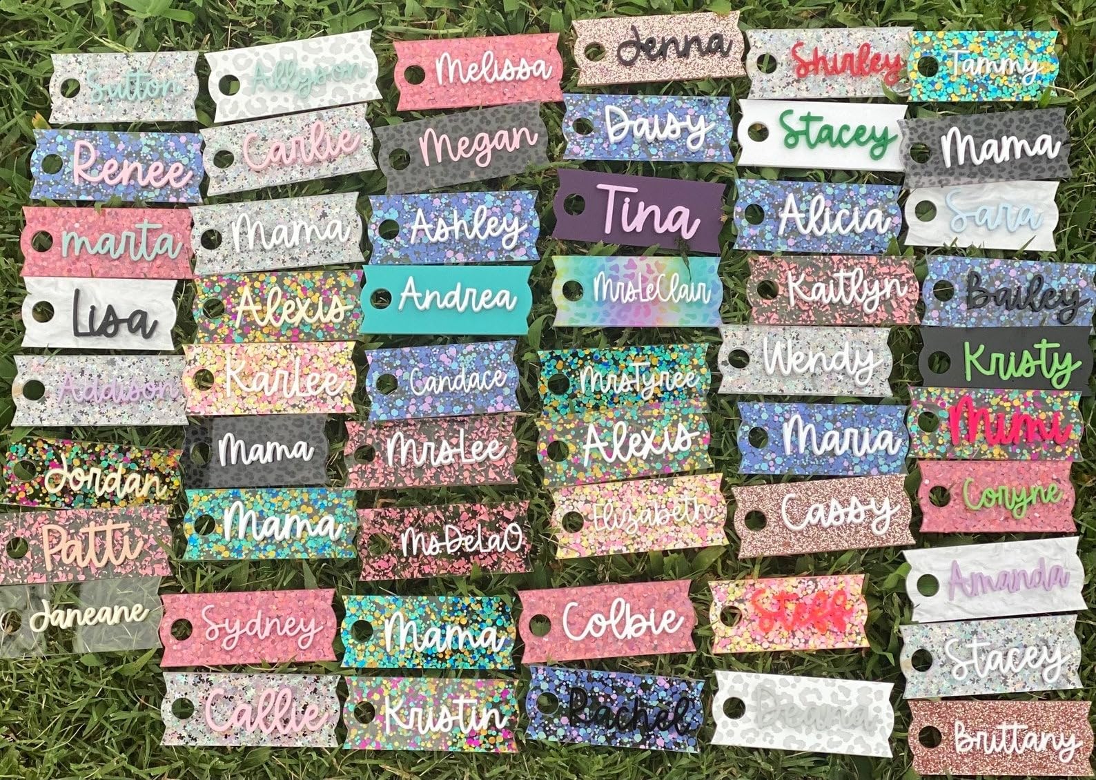 Personalized Tumbler Name Tag | 40oz 30oz | Name Plate | Quencher Lid Name Tag | Acrylic Name Plate