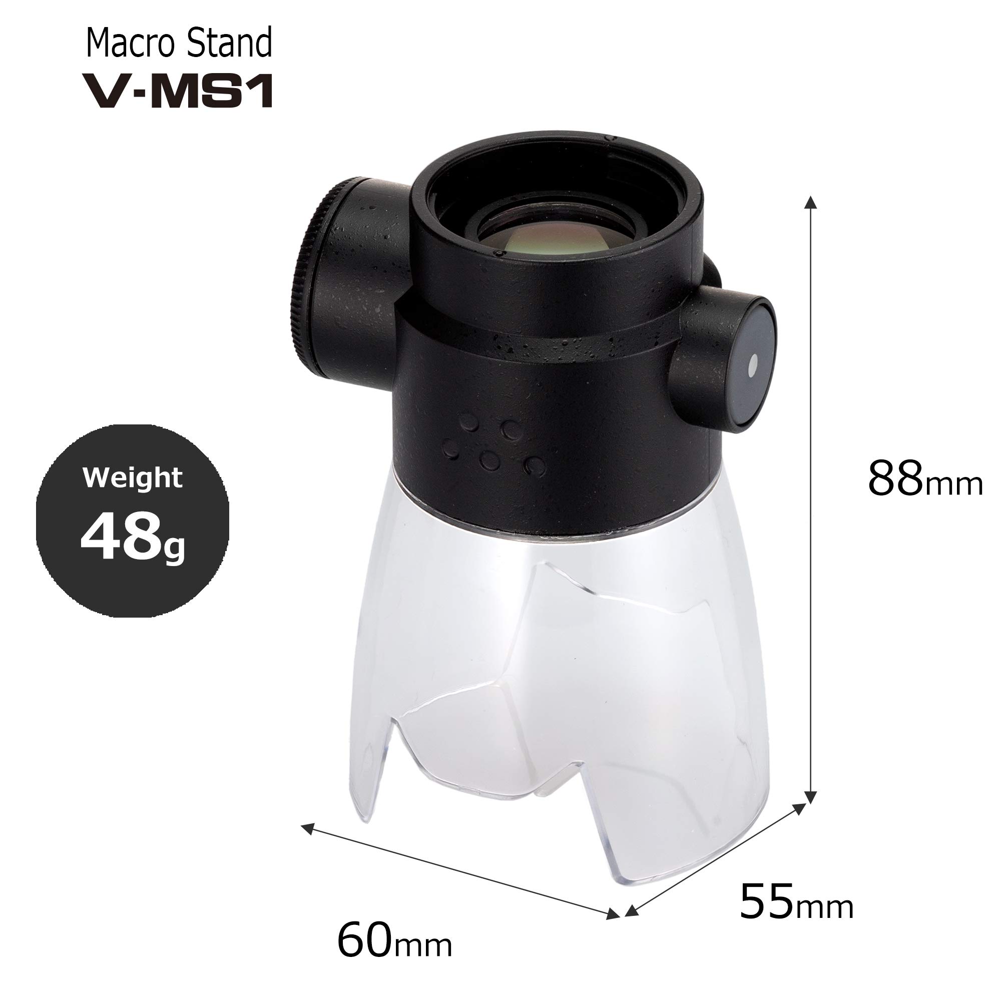 PENTAX V-MS1 Monocular Macro Stand with LED Light for PENTAX VM6X21 When Attached to The monocular, You can use it as a Microscope for 18x Magnification - Perfect for observing Microscopic Detail