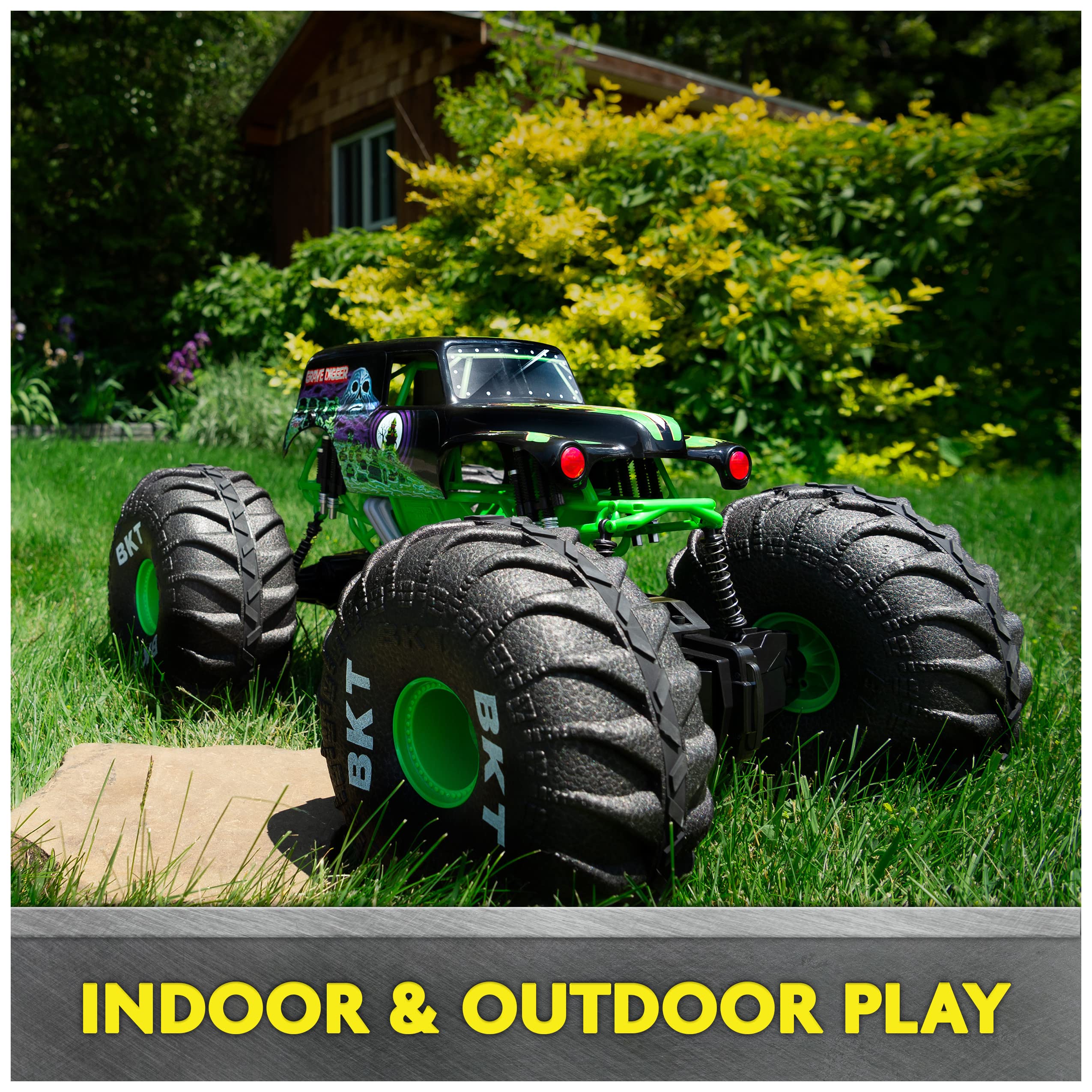 Monster Jam, Official Mega Grave Digger All-Terrain Remote Control Monster Truck, Over 2 Ft. Tall, 1:6 Scale, Kids Toys for Boys and Girls Ages 4-6+
