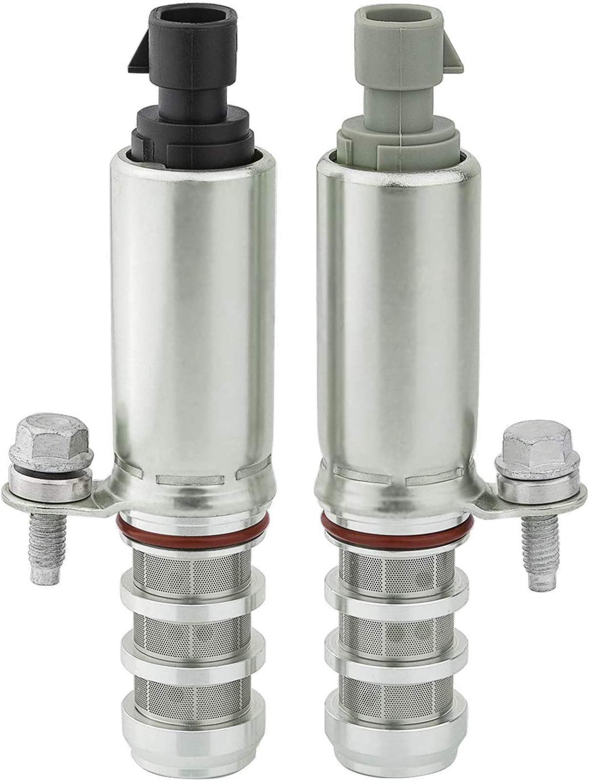 Pair Intake & Exhaust Camshaft Position Actuator Solenoid Valve Kit for Chevy Captiva Cobalt Equinox HHR Impala Malibu GMC Terrain Pontiac G5 Saturn Vue Buick Regal 2.0 2.2 2.4L 12655420 12655421