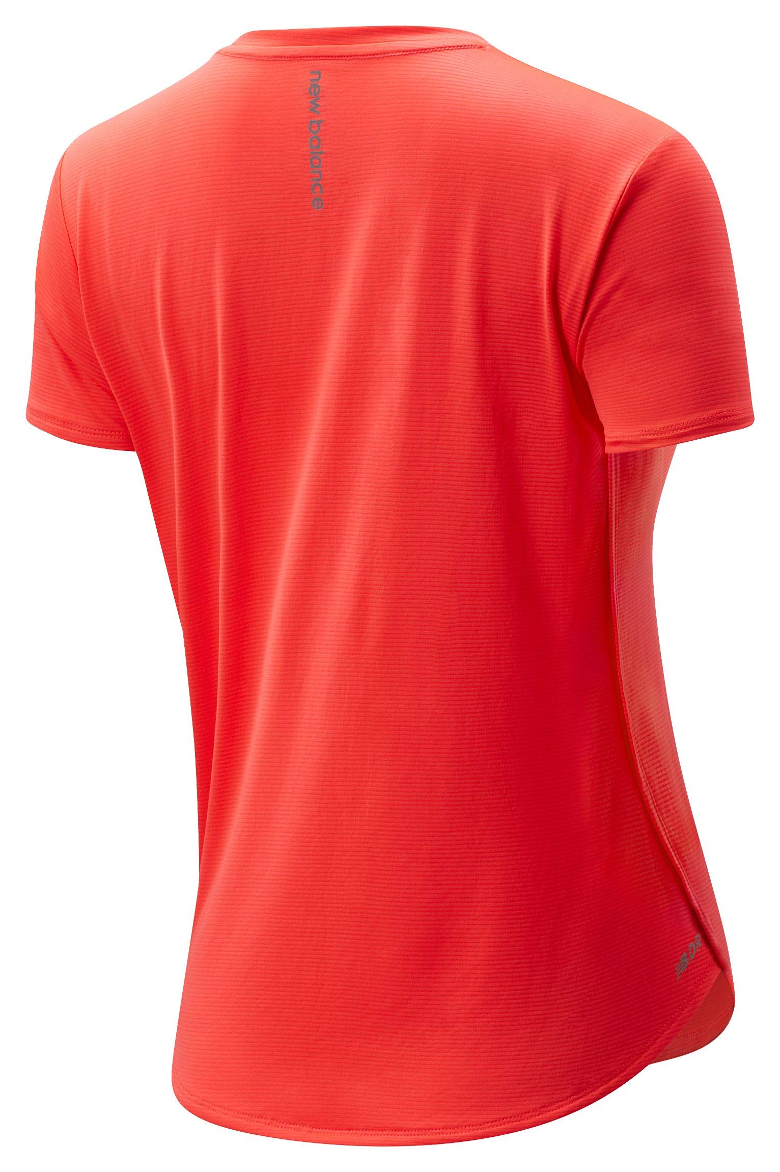 New Balance Women's Accelerate Short Sleeve, Vivid Coral , Medium