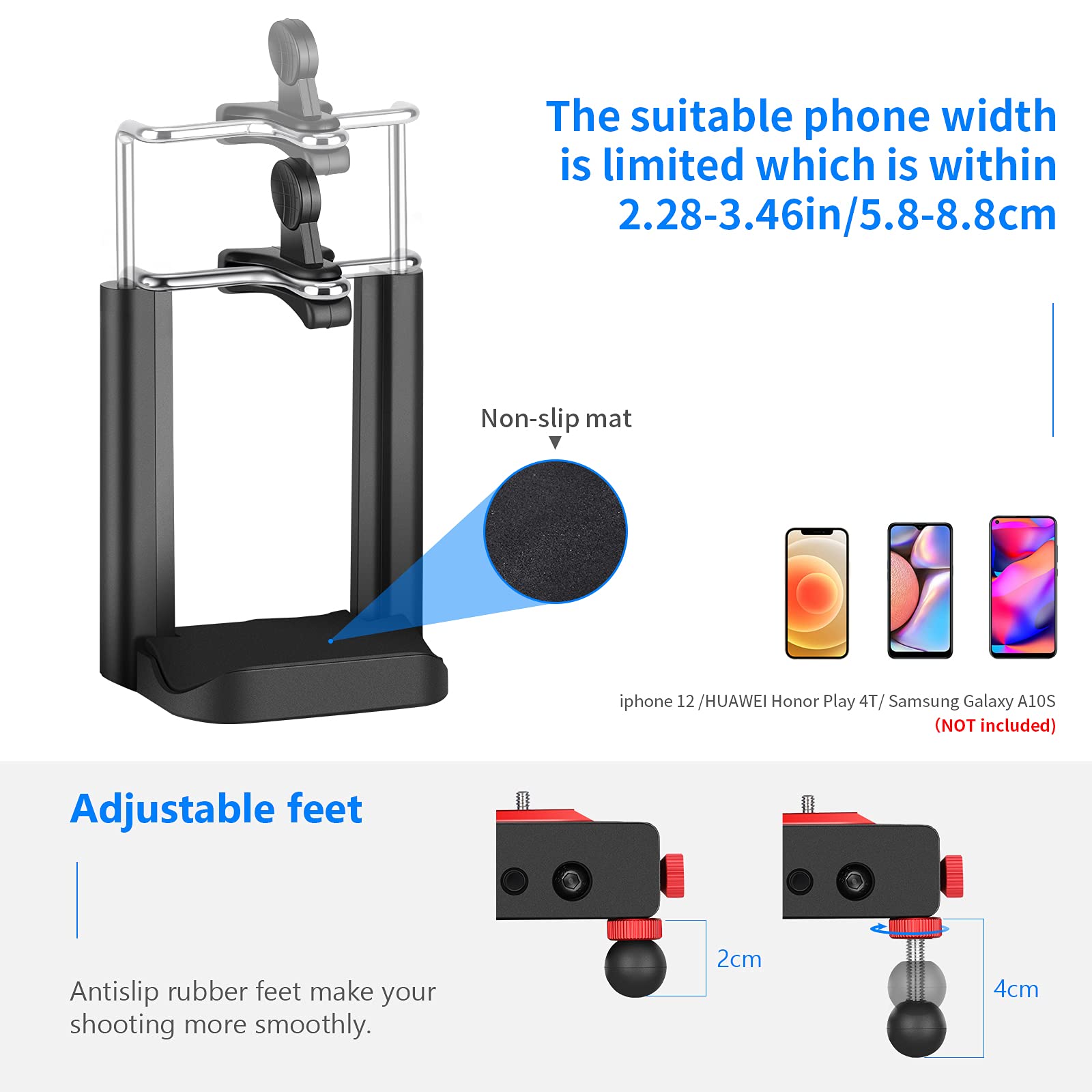 Neewer Camera Slider Carbon Fiber Dolly Rail, 19.7 inches/50 Centimeters with 4 Bearings for Smartphone Nikon Canon Sony Camera 12lbs Loading