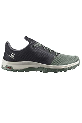 Salomon Outbound Prism Hiking Shoes for Men Climbing, Black/Castor Gray/Rainy Day, 10