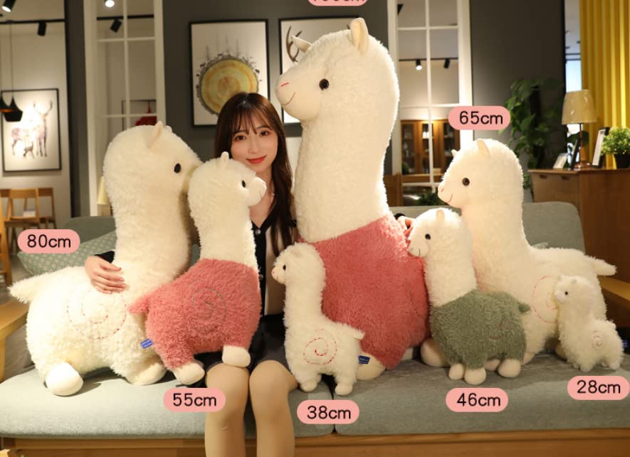 XIGUI Alpaca Plush Toy 11 Inches Soft Llama Stuffed Animal Plushie Stuffed Llama Alpaca Plush for Doll Present Baby (White)