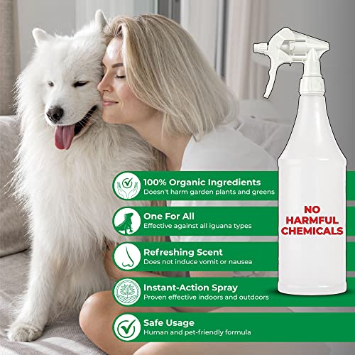 Vinevida Iguana Repellent for Outdoors Indoors (32 fl oz) Natural Instant Action Spray, Pleasant Scent, Safe for Kids and Pets