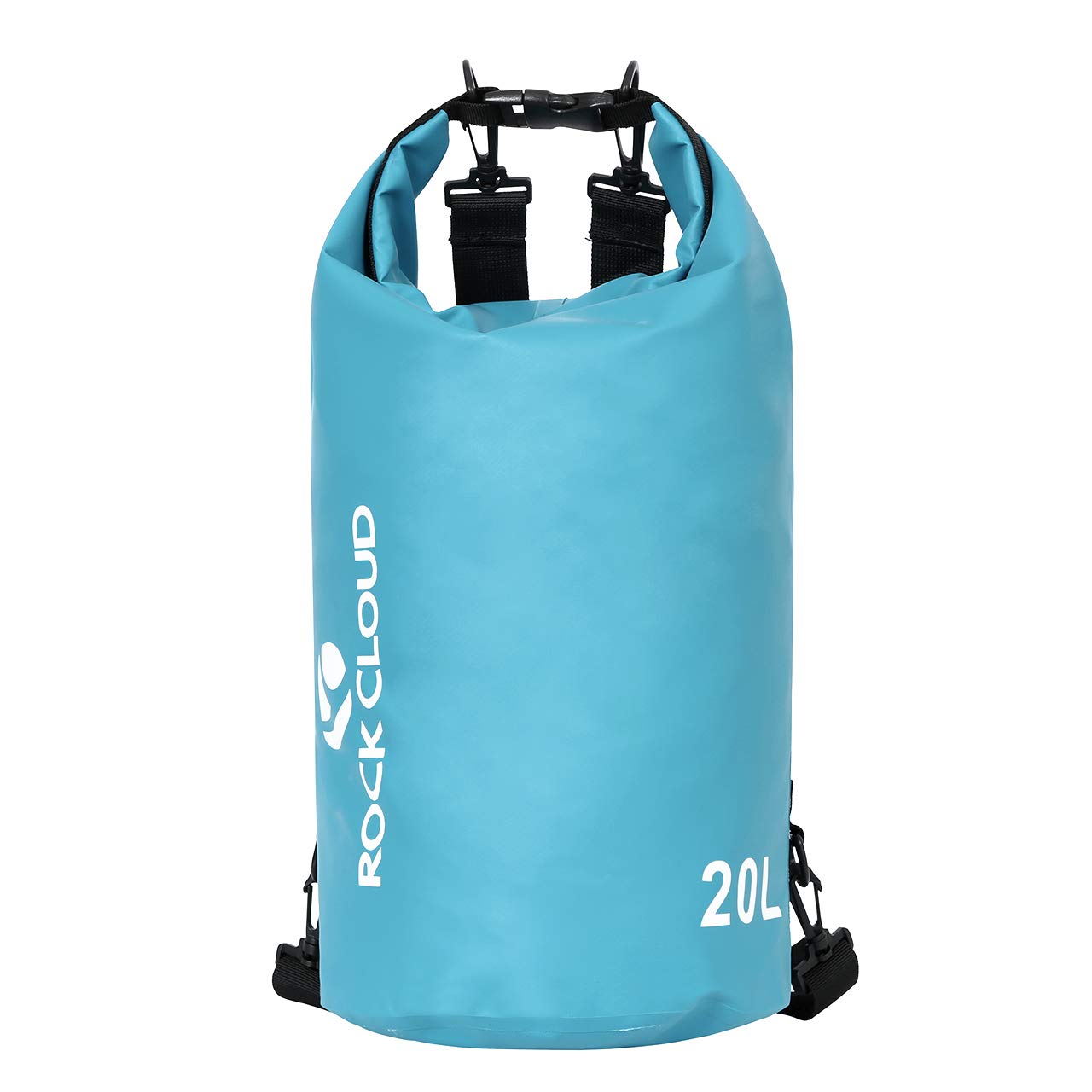 ROCK CLOUD Dry Bag Waterproof 20L Dry Sack for Kayaking Rafting Boating Beach Surfing Swimming Canoe Camping Hiking Fishing Ski, Lake Blue