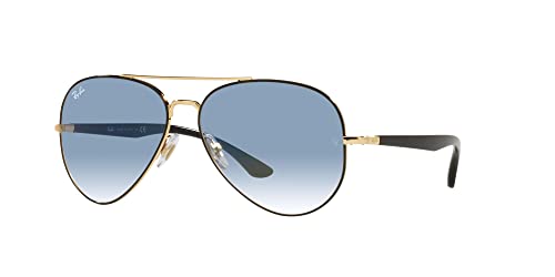 Ray-Ban RB3675 Aviator Sunglasses, Silver/Dark Grey, 58 mm