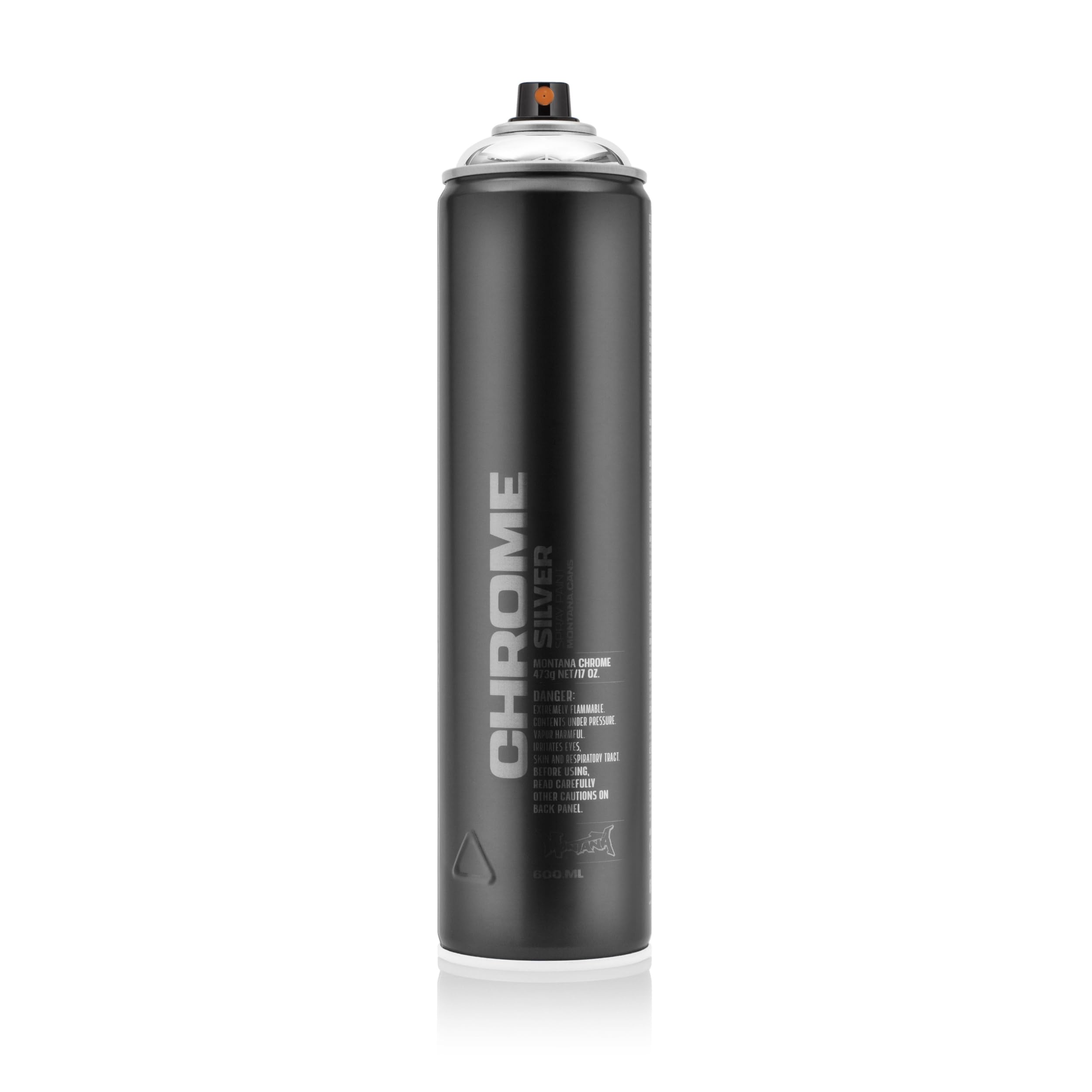 Montana Cans Montana BLACK 600ml Color, High Pressure, Silver Spray Paint