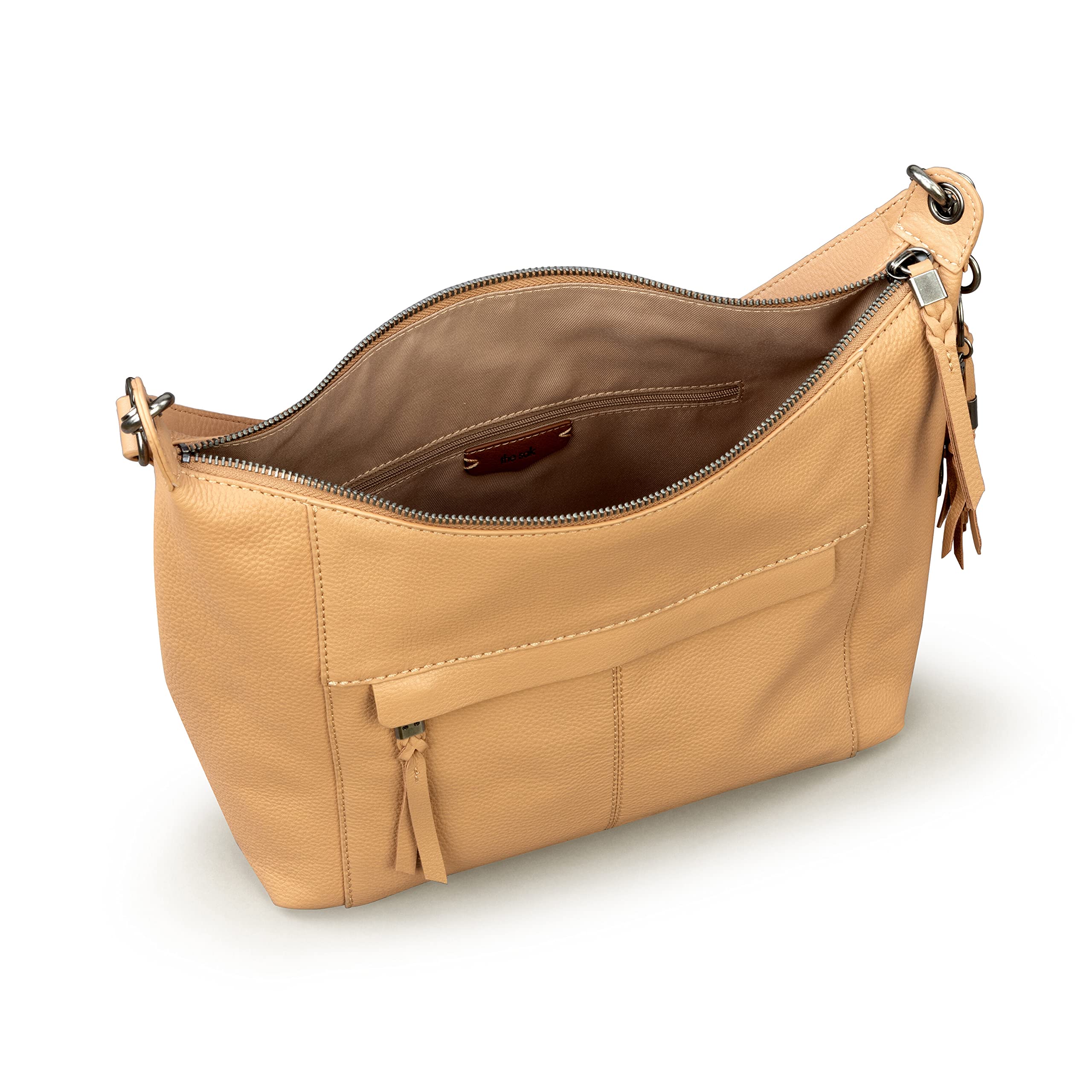 The Sak Womens Alameda Hobo Bag In Leather, Tan, One Size US