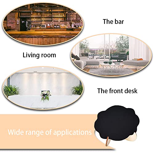 QYNuLi 10 Pcs Mini Chalkboard Signs Small Blackboards with Stand DIY Message Tabletop Boards for School Party Table Numbers Food Signs