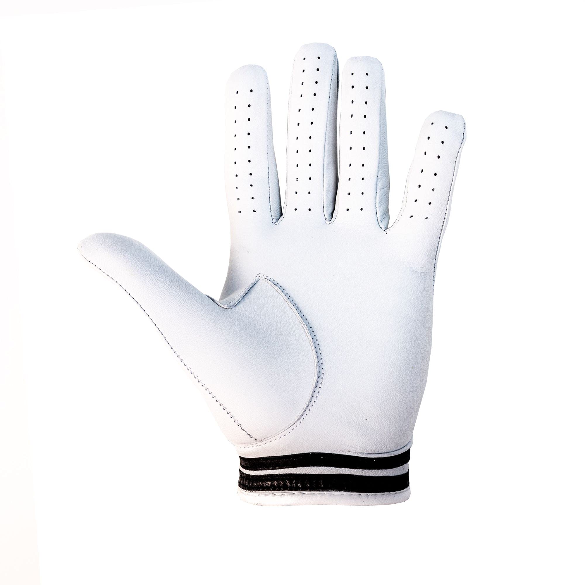 Players Only Golf Club | Golf Glove | Premium Leather | Vader Black Collection | Rubber Patch Logo (Large, Left)