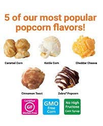 Popcornopolis Gourmet Popcorn - 3 White Cheddar Cheese Popcorn Cones 2.76oz
