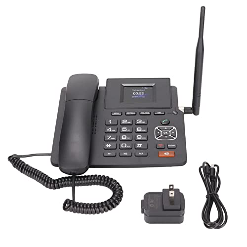 VOIP Phone, Multifunctional Wireless 4G VOIP Phone Holder in ABS Material for Government Office for Business (US Plug)