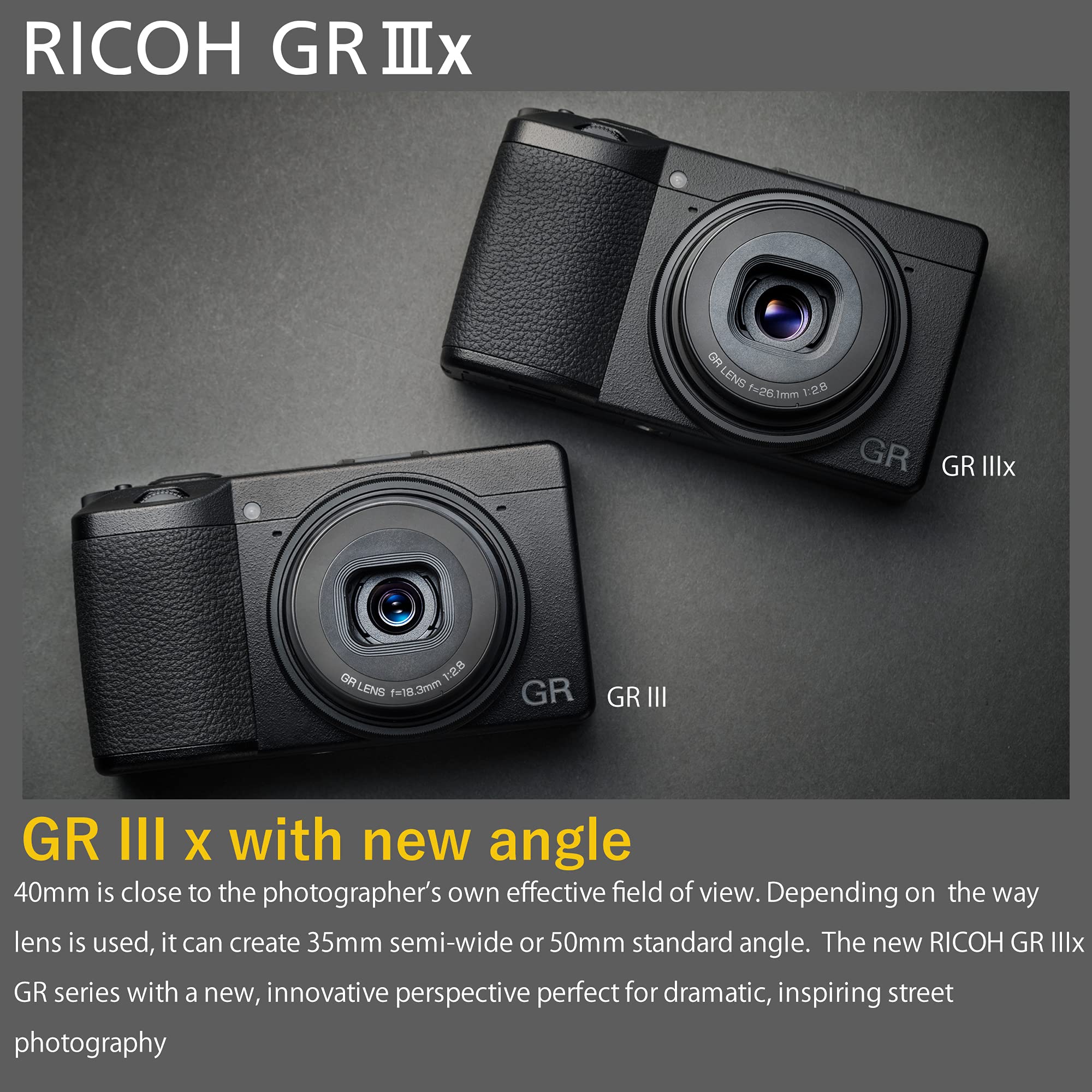 RICOH GR IIIx Digital Camera (Renewed)