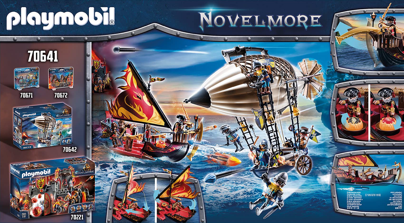 Playmobil Burnham Raiders Fire Ship