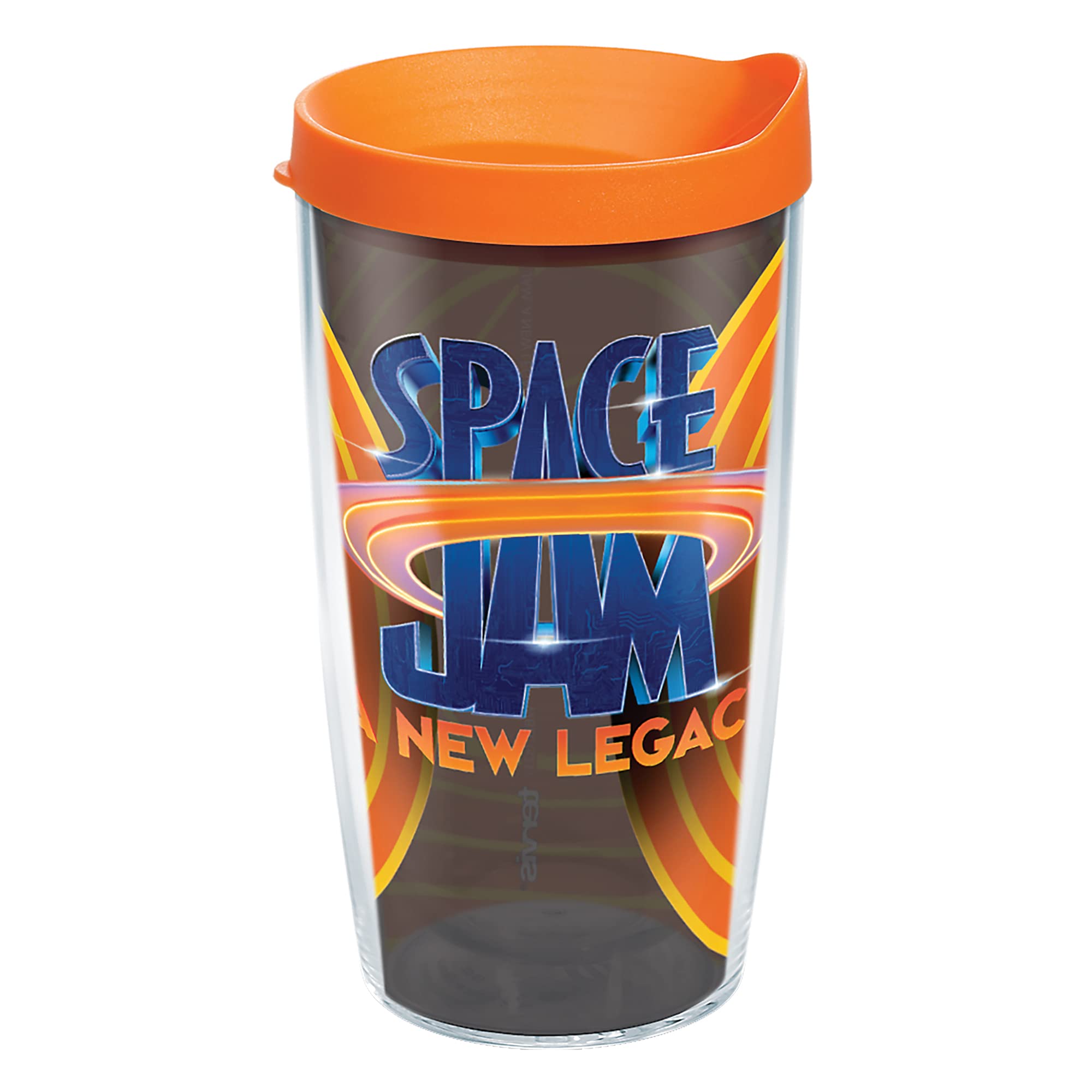 Tervis Warner Brothers - Space Jam 2 - Tune Squad Made in USA Double Walled Insulated Tumbler Travel Cup Keeps Drinks Cold & Hot, 16oz, Clear