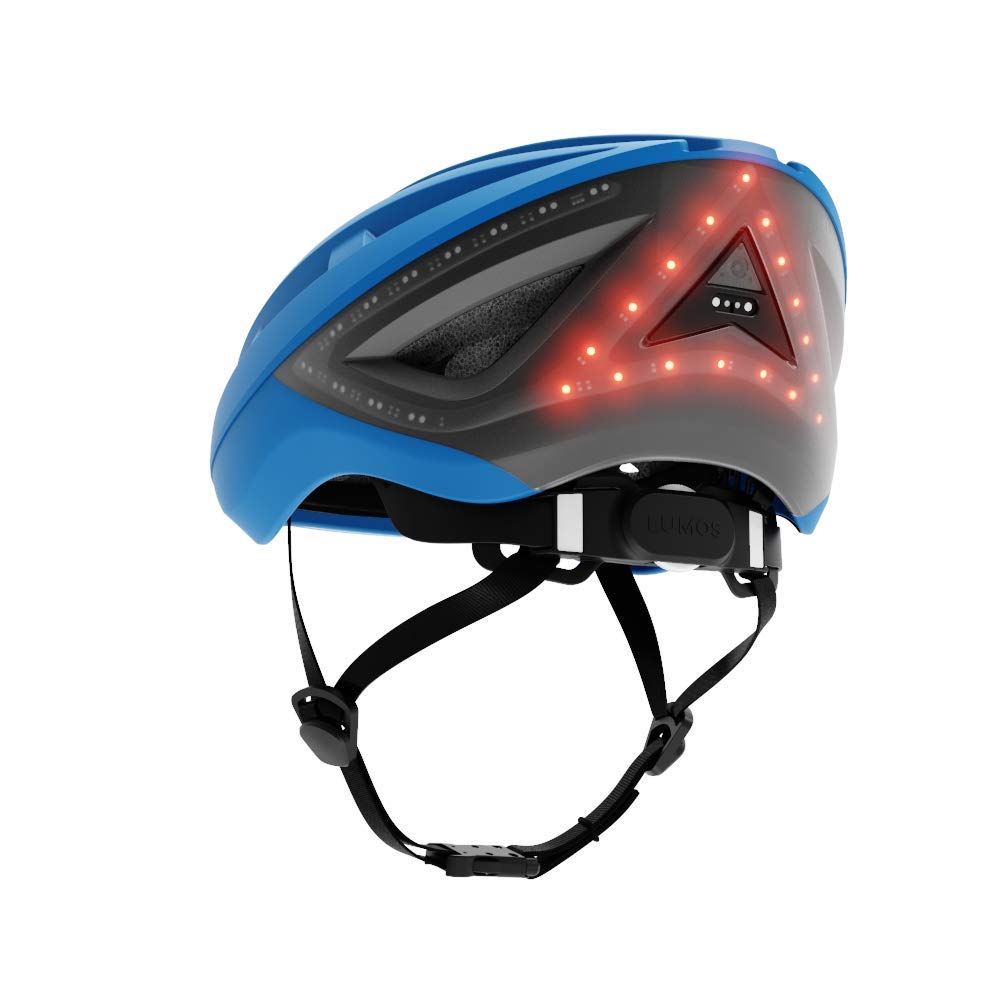Lumos Kickstart Smart Bike Helmet | Front and Back LED Lights with Turn Signals | Sky Lime Without MIPS