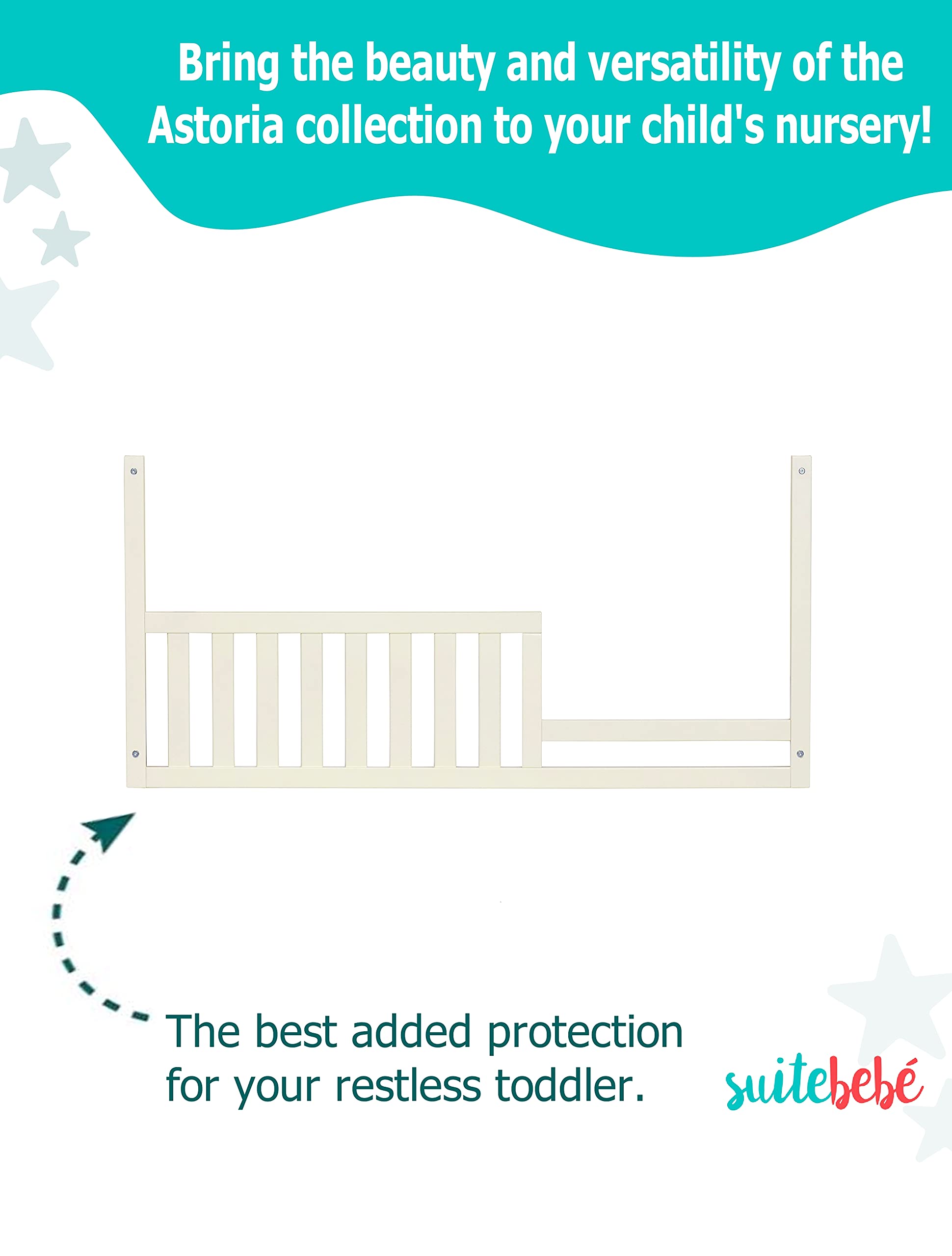 Suite Bebe Astoria Toddler Guard Rail Buttercream