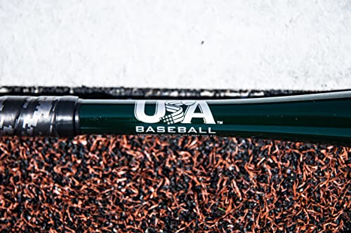 Rawlings RAPTOR USA Baseball Bat | -10 | 1 Pc. Aluminum | Dark Green | 26 inch