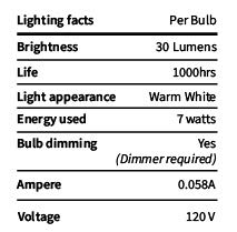 Minetom 25 Pack C9 Clear Replacement Bulbs for Christmas Lights, E17 C9 Intermediate Base Incandescent C9 Christmas Light Bulbs, 7-Wat (25 Pack, Clear)