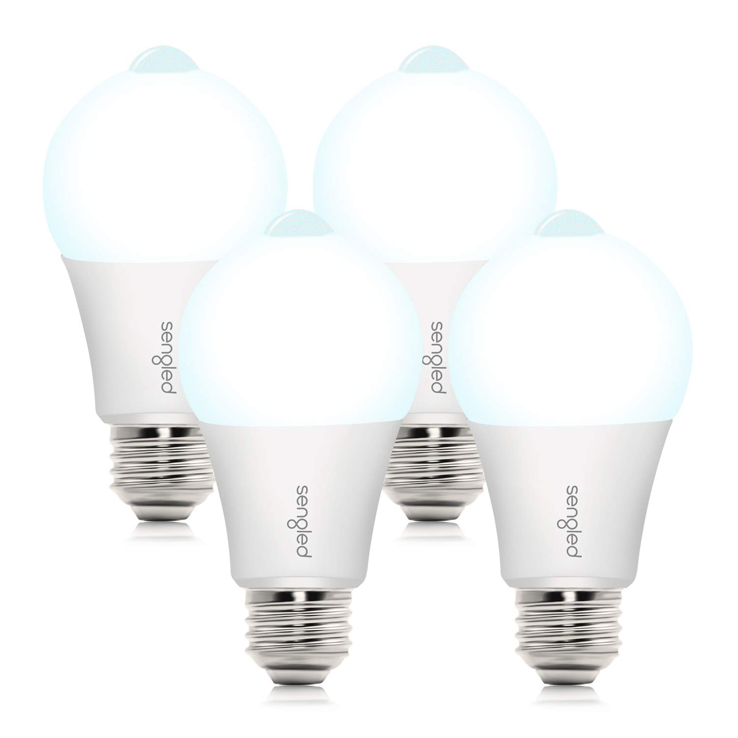 Sengled Motion Sensor Light Bulbs, 11W (75 WEquivalent), Daylight Motion Light Bulbs Indoor Outdoor Built-in Photocell Sensor for Front Porch Garage Hallway 5000K 1200LM, 4 Pack