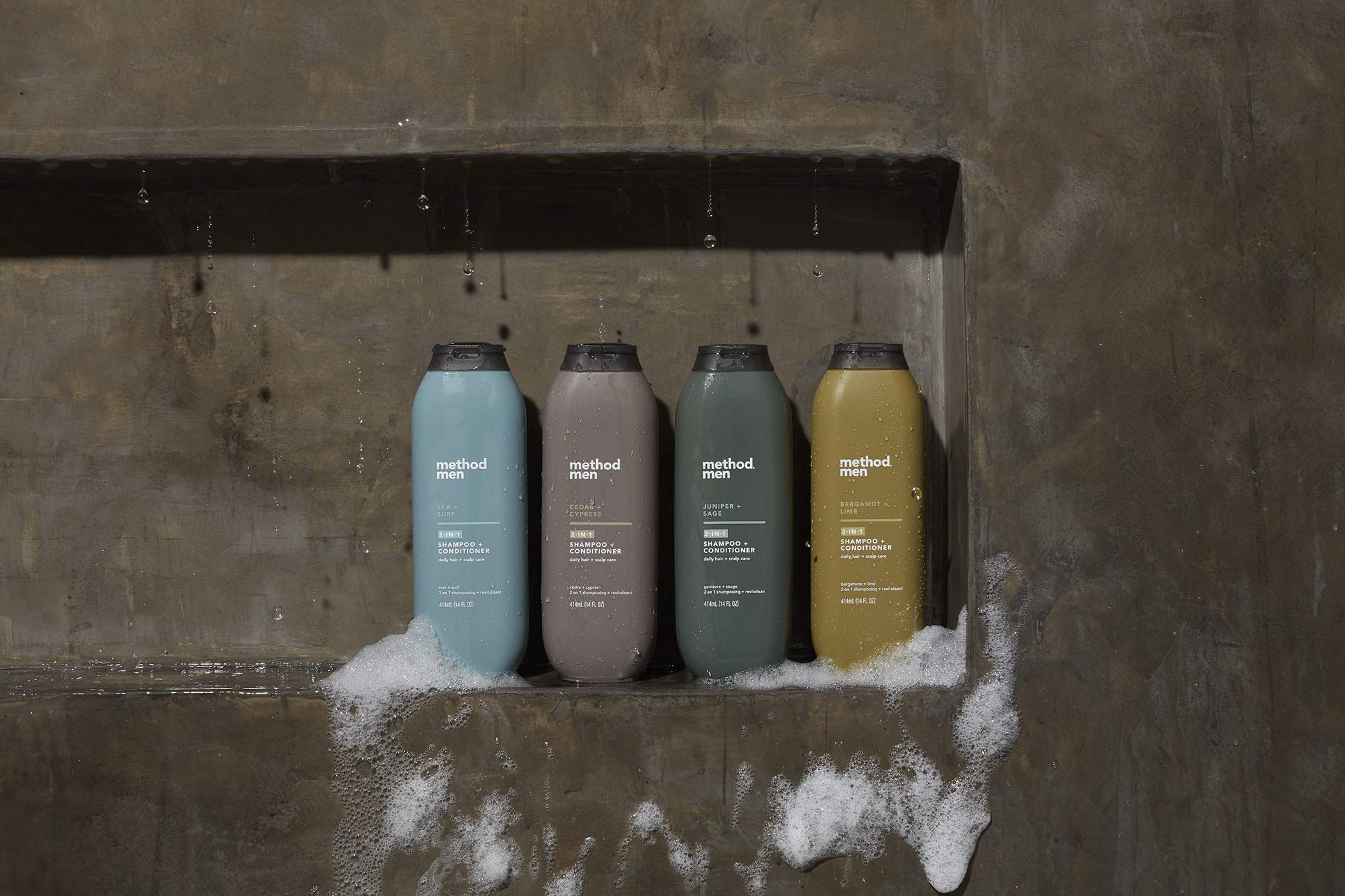 Method Men 2-in-1 Shampoo + Conditioner; Sea + Surf; Pack Of 6; Sea & Surf; 6 Count