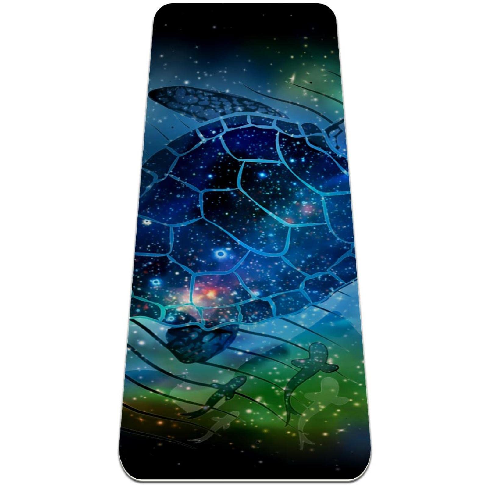 Yoga Mat, Yoga Mats for Home Workout, Workout Mat, Exercise Mats, Pilates Mat, Sea Space Universe Turtle