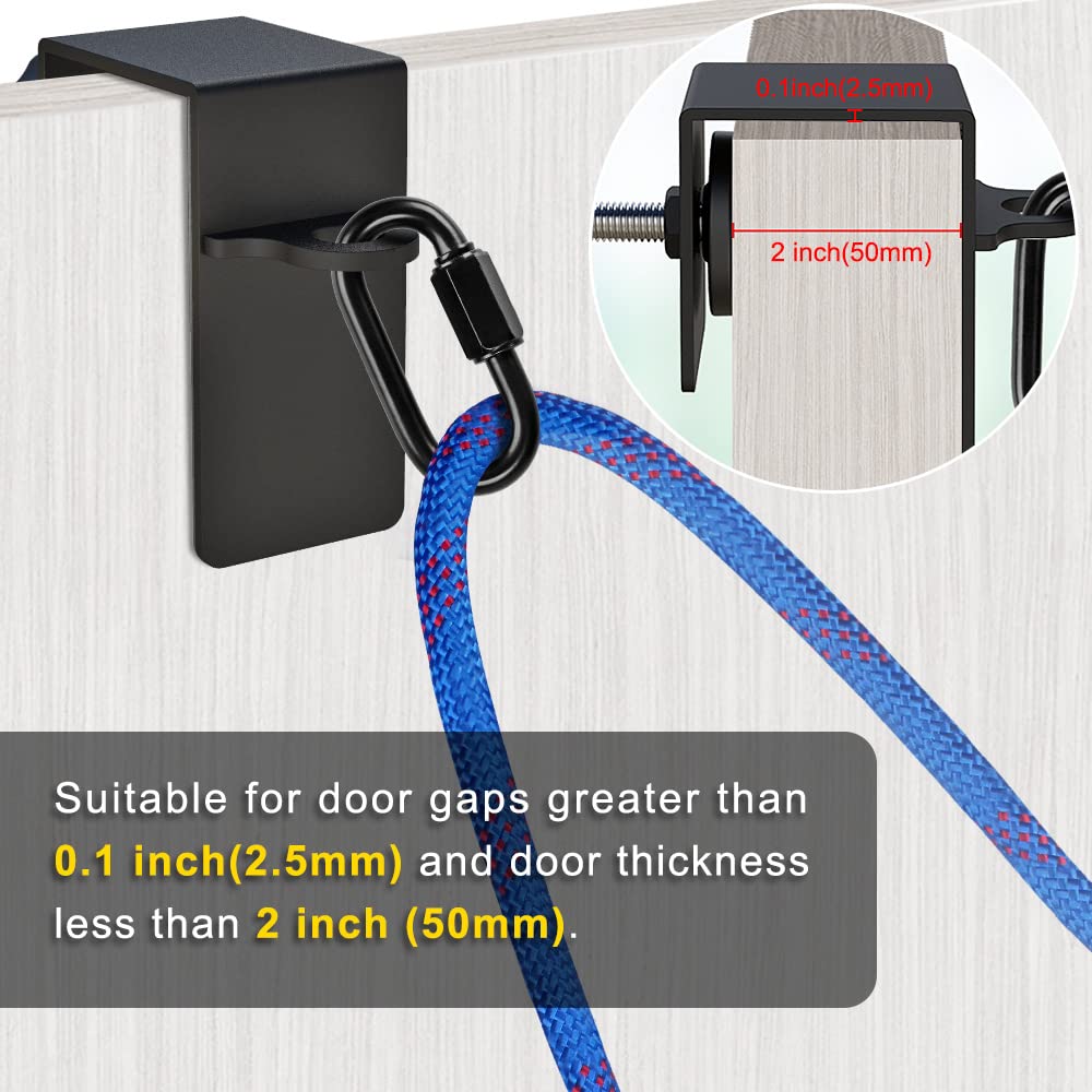SELEWARE Door Anchor for Resistance Bands Home Gym Workout Door Mount Attachment for Body Weight Straps, Strength Training, Physical Therapy Exercise