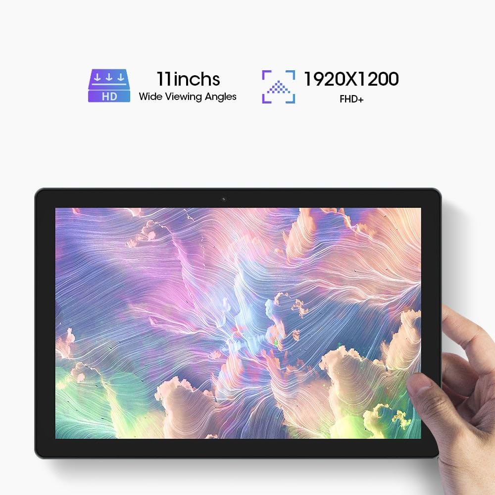 New Pad 5 Tablet Android Snapdragon 865 Dual SIM Card 12GB 512GB Tablets 11 Inch 13MP+24MP Camera 8800mAh Gloabl Version TAB PC Gray with Keyboard / 6GB 128GB