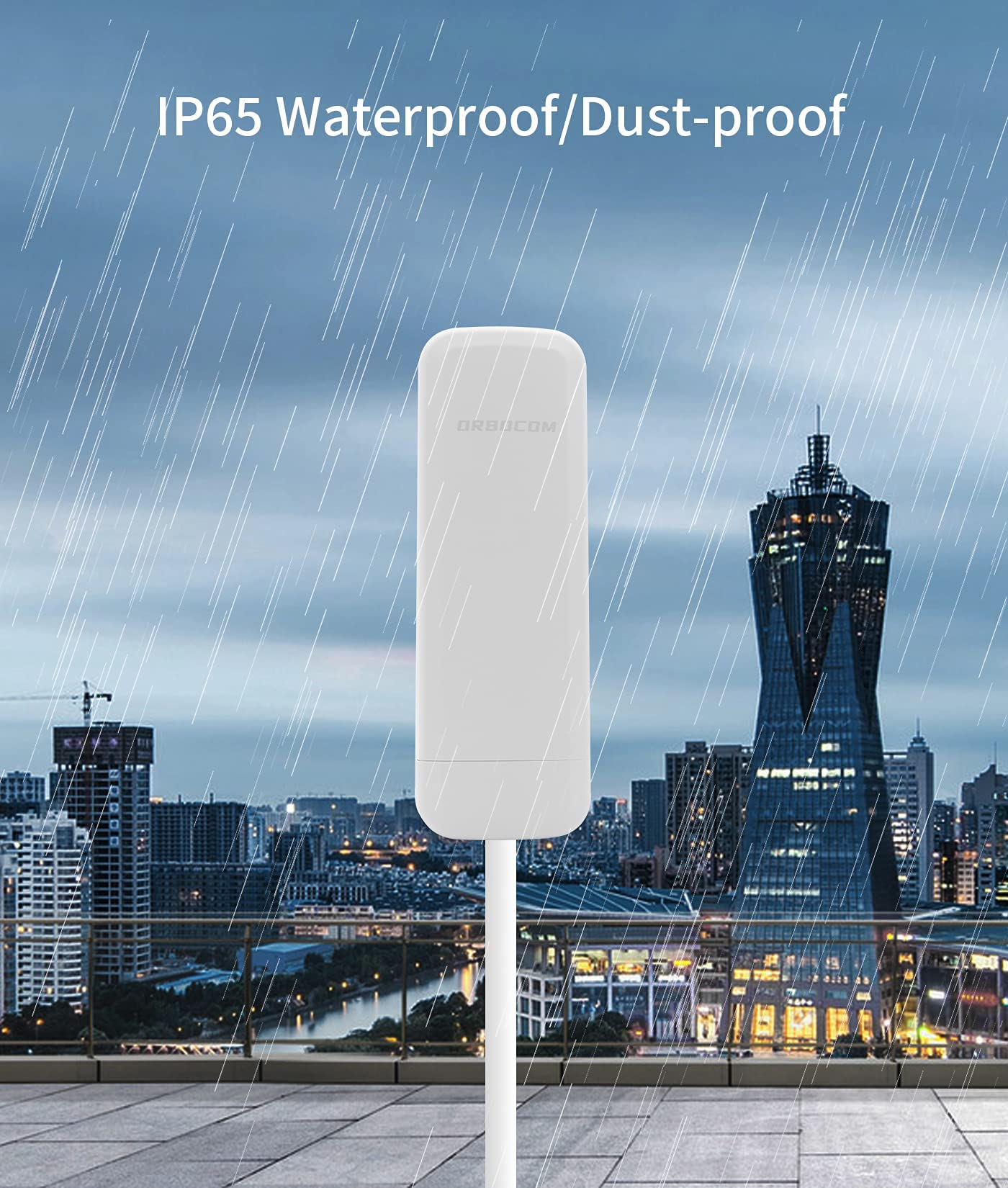 Wireless Bridge Point to Point for 5KM Remote Transmission, 5G WiFi Bridge 900Mbps Outdoor CPE PtP & PtMP with 15dBi High-Gain Antenna & 1000M Ethernet Port 48V PoE, Support 50+ Client Devices, 2 Pack