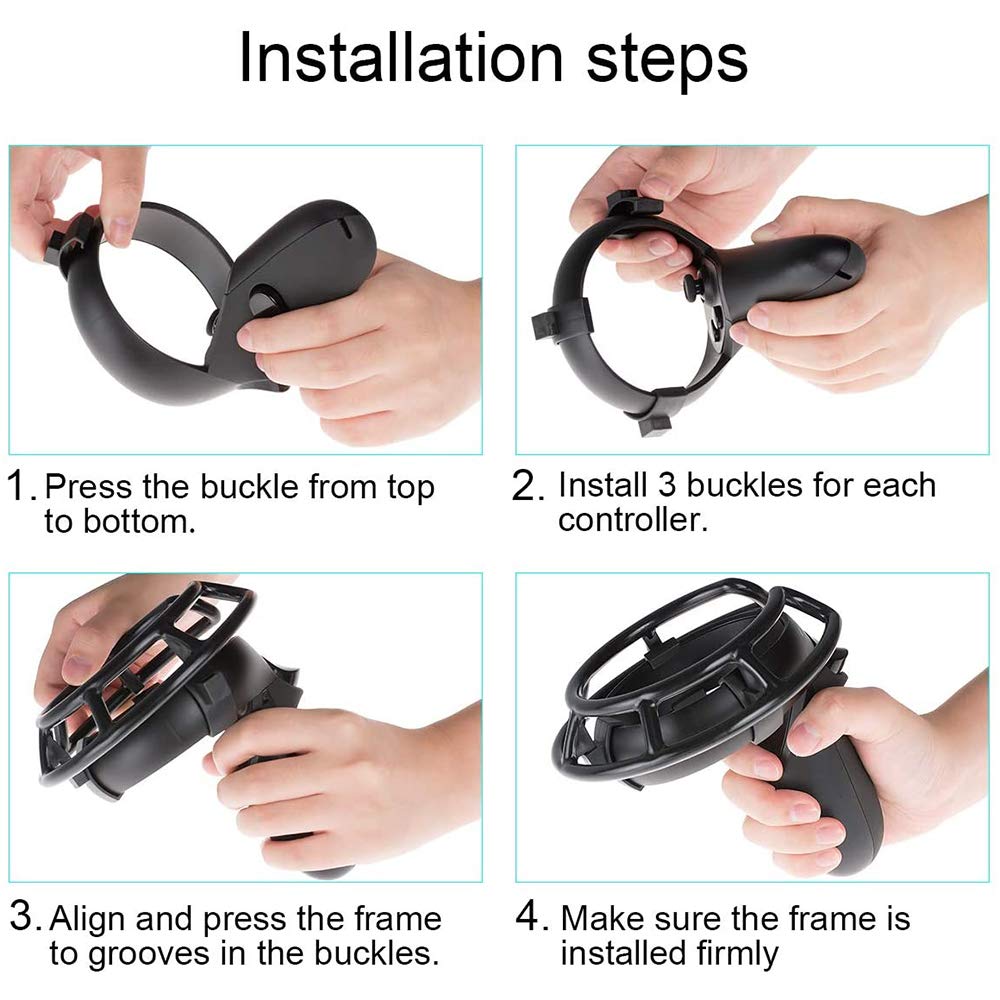 Protective Frame Protective Case Bumper for Quest 2 Rift S VR Gaming Headset