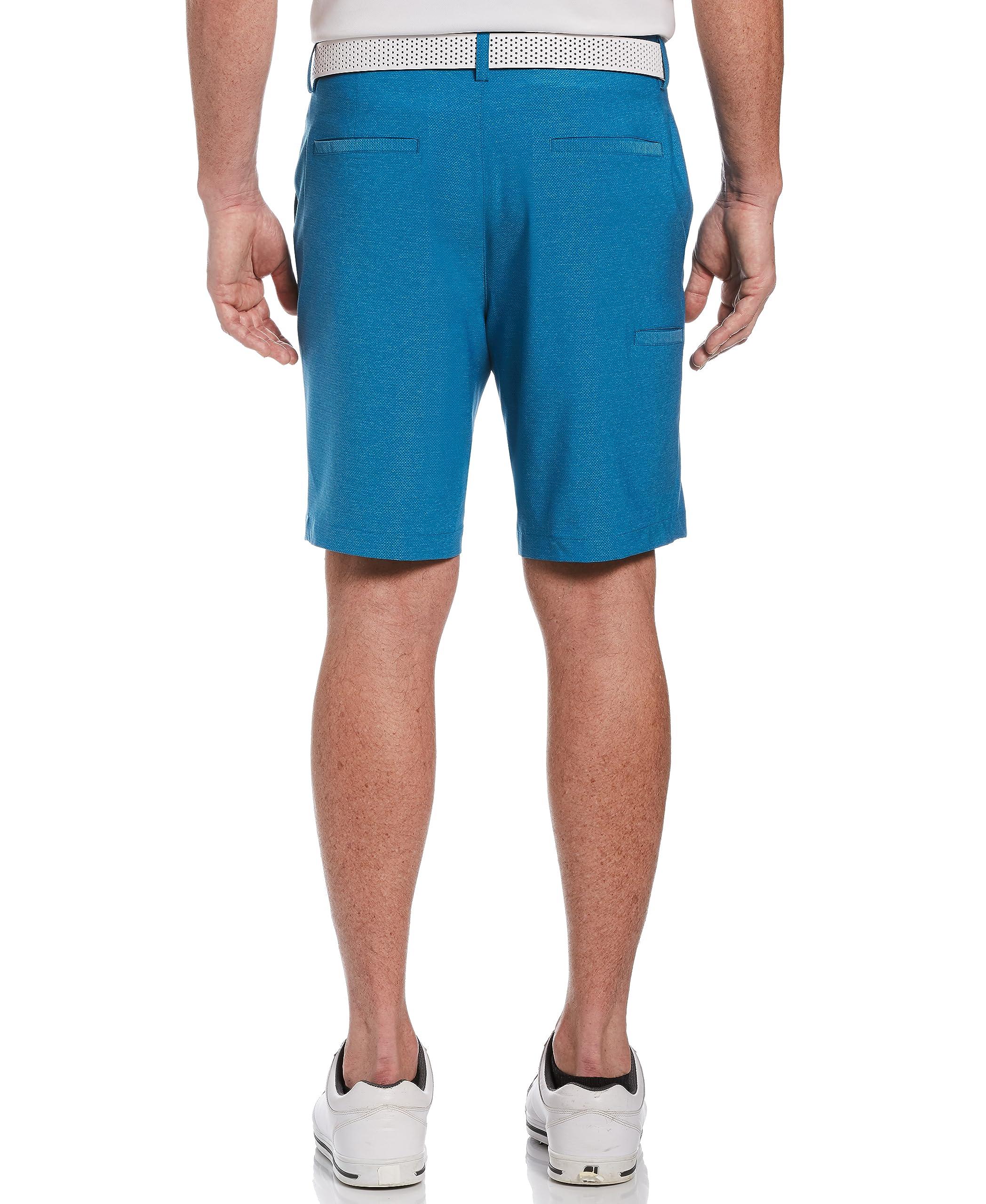 PGA TOUR Men's Flat Front Eco Dobby Back Golf Short, Tradedawn Heather, 40