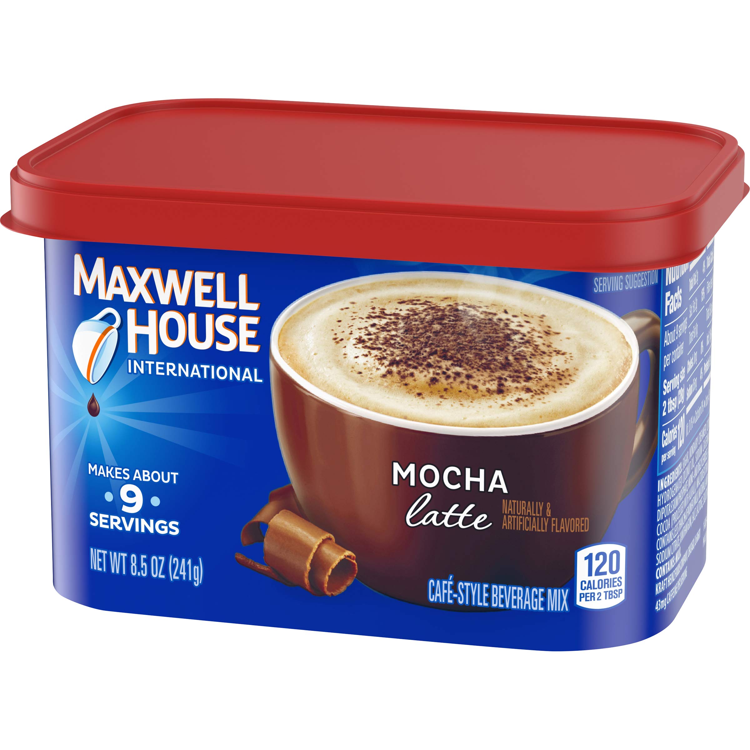 Maxwell House International Coffee Mocha Latte, 8.5 Ounce (Pack of 8)