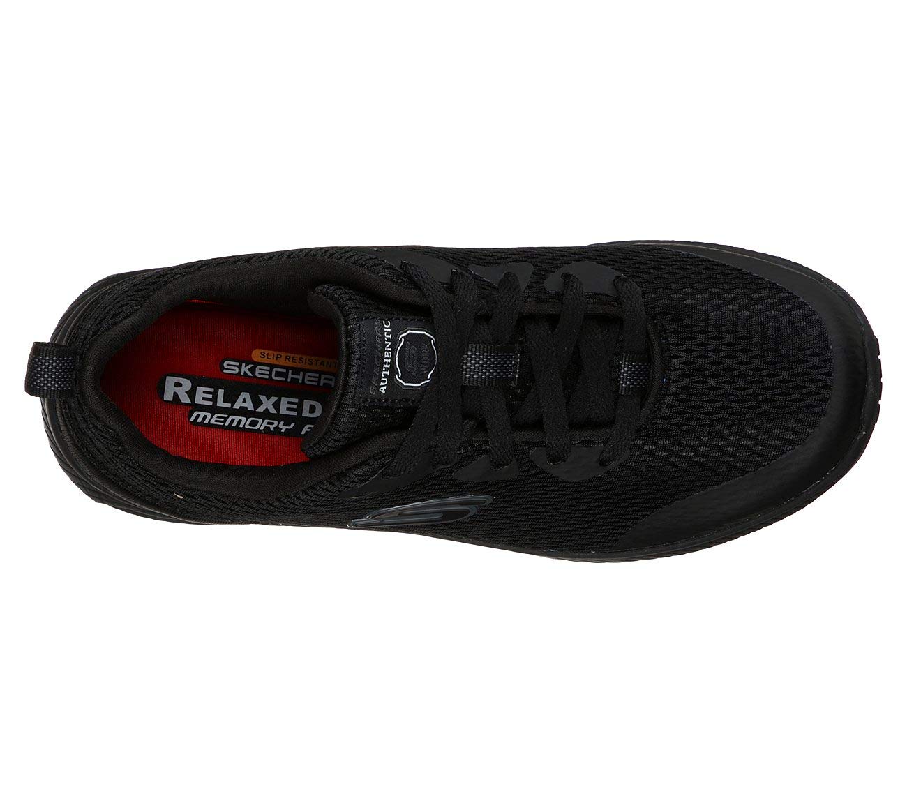 Skechers - Womens Lace-Up Athletic W/Air Bag & Shoe, Size: 6 M US, Color: Black