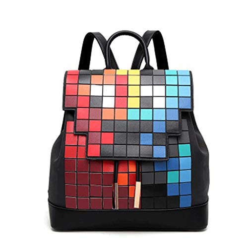 XJJZS Geometric Handbag Luminous Women Bag Purses Flash Purse and Handbag Tote for Women