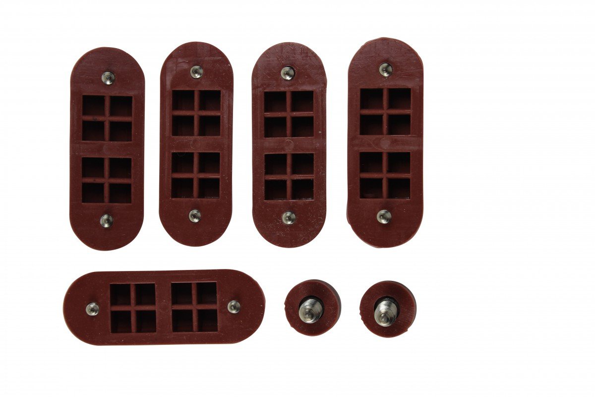 Renovators Supply Manufacturing Toilet Seat Bumper, 7 Brown Silicone Toilet Seat Bumpers